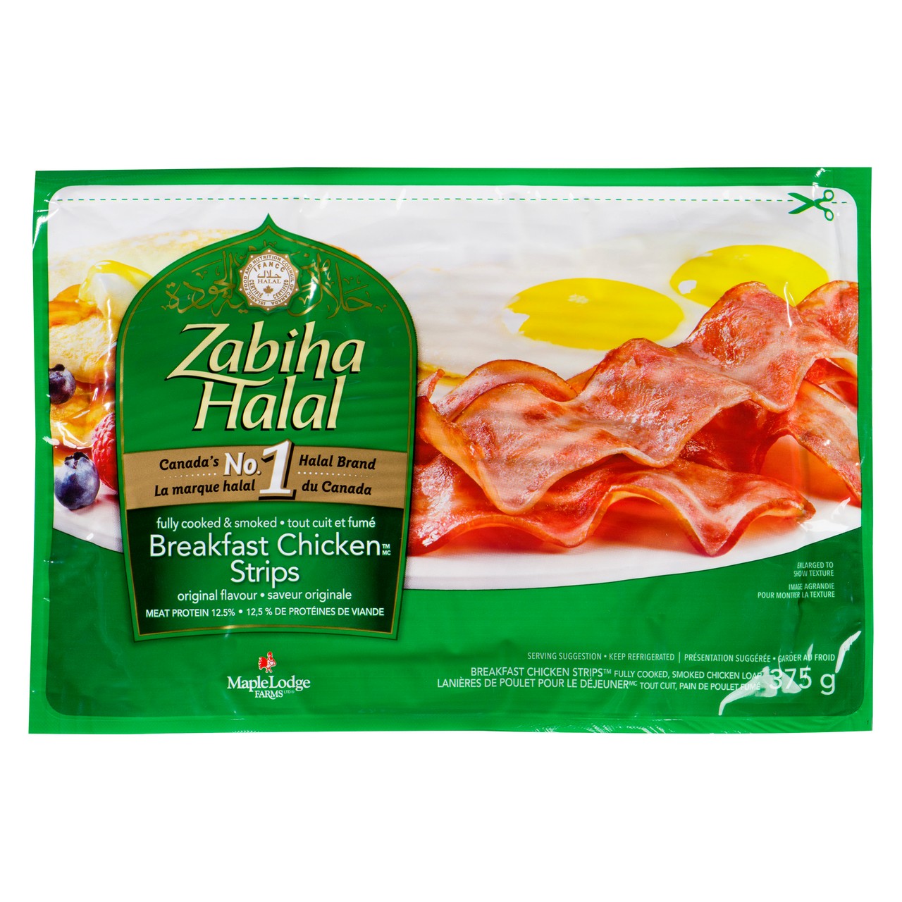 Zabiha Halal Original Smoked Breakfast Chicken Strips 375 g - Voilà ...