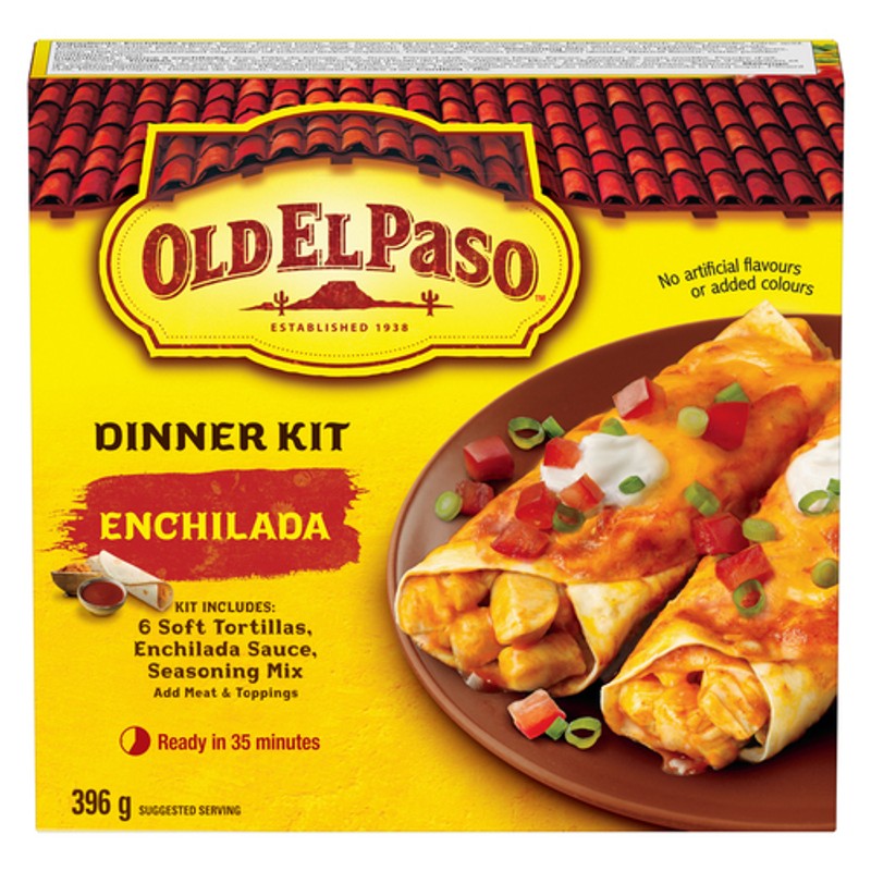 Old El Paso Enchilada Dinner Kit 6 Tortillas 396 g - Voilà Online ...