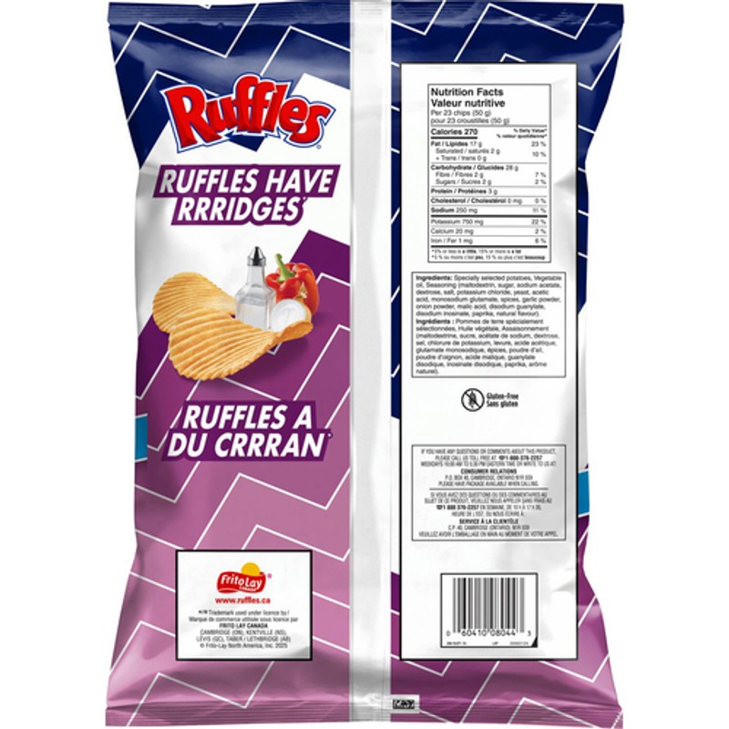 Ruffles Potato Chips All Dressed Value Size 380 g - Voilà Online ...