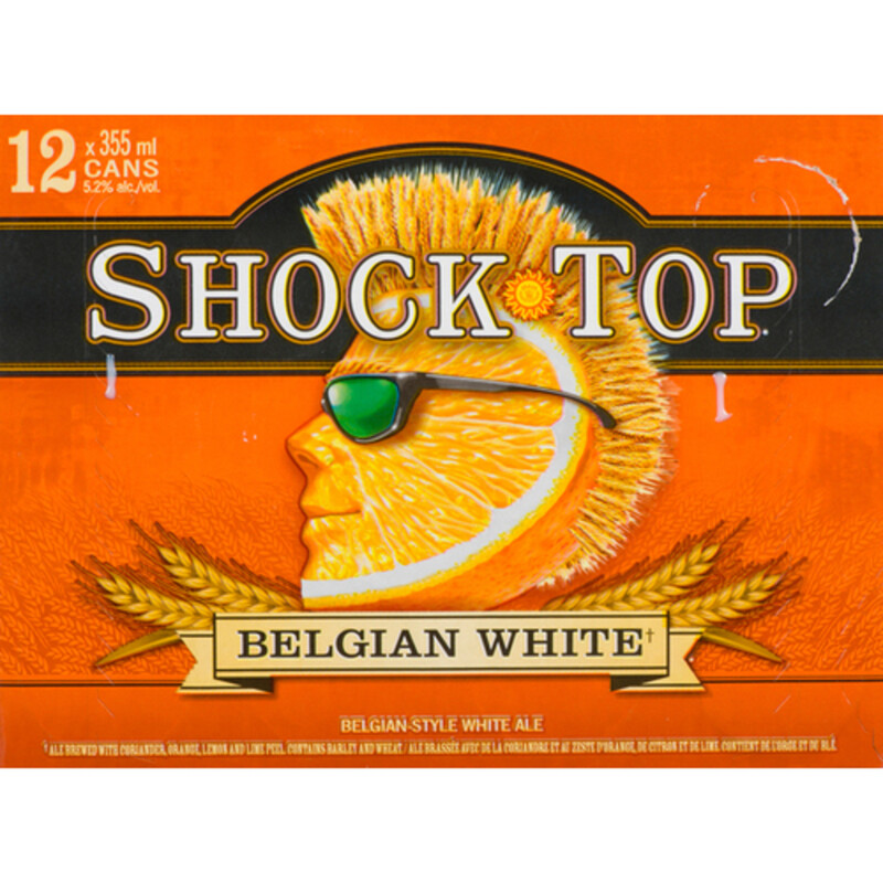 Shock Top Beer Belgian White 12 x 355ml - Voilà Online Groceries & Offers