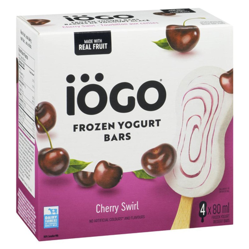 IOGO Frozen Yogurt Bars Cherry Swirl Real Fruit 320 ml - Voilà Online ...