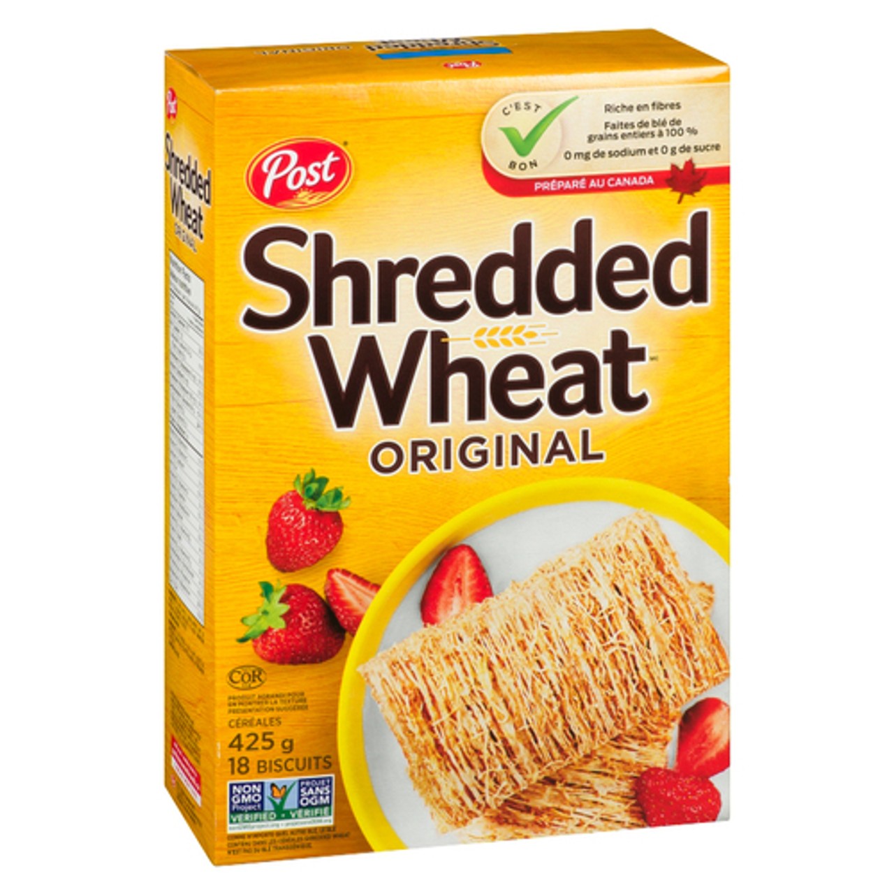 Post Shredded Wheat Cereal Big Biscuit Original 425 g - Voilà Online ...