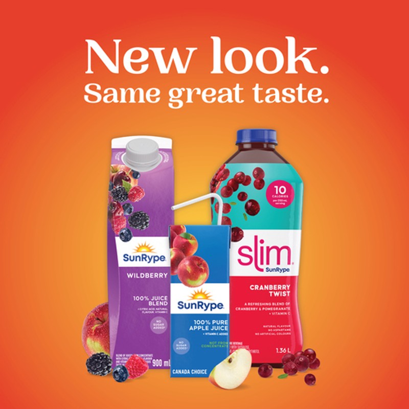 SunRype Juice Raspberry 900 ml - Voilà Online Groceries & Offers