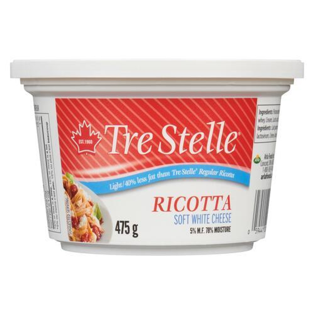 Tre Stelle Ricotta Cheese Light 475 g - Voilà Online Groceries & Offers