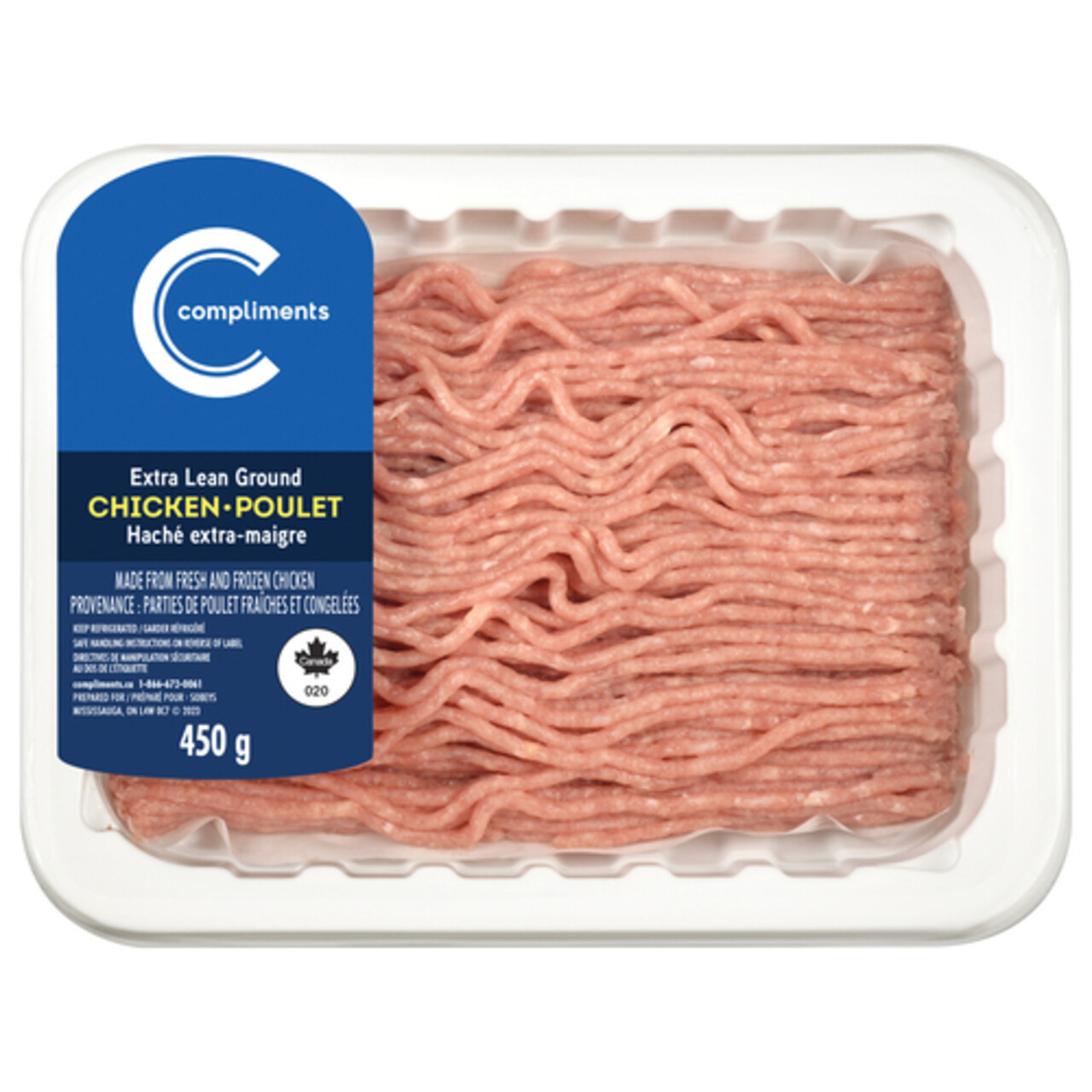Compliments Ground Chicken Extra Lean 450 g - Voilà Online Groceries & Offers