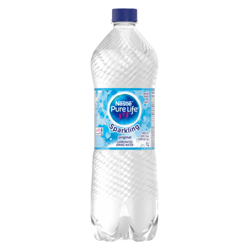 Nestlé Pure Life Sparkling Water Regular PET 1 L (bottle) - Voilà ...