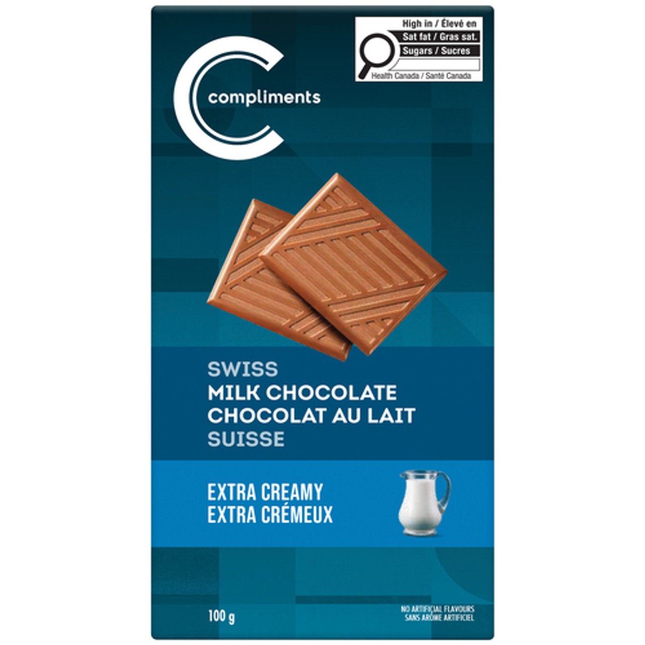 Compliments Swiss Milk Chocolate Bar Extra Creamy 100 g - Voilà Online ...
