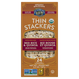 Lundberg Family Farms Organic & Gluten-Free Thin Stackers Red Rice and ...