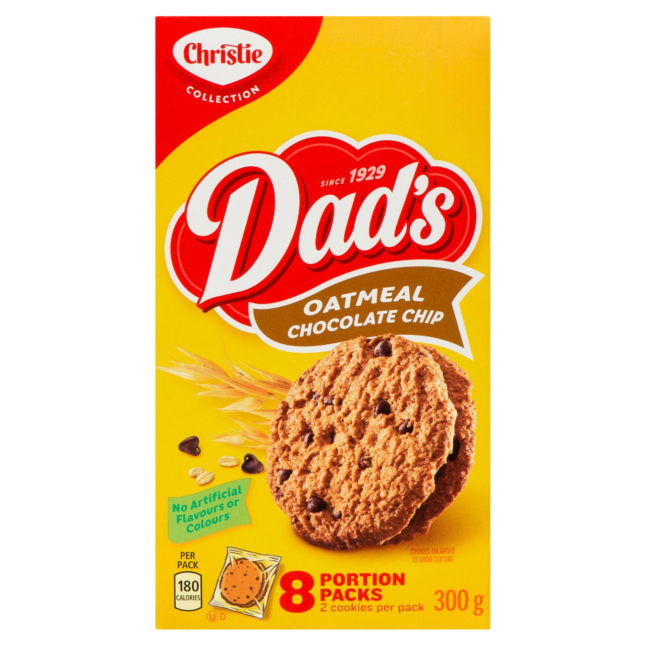 Dad'S Cookies Oatmeal Chocolate 8 Individually Wrapped Packs 300 g ...