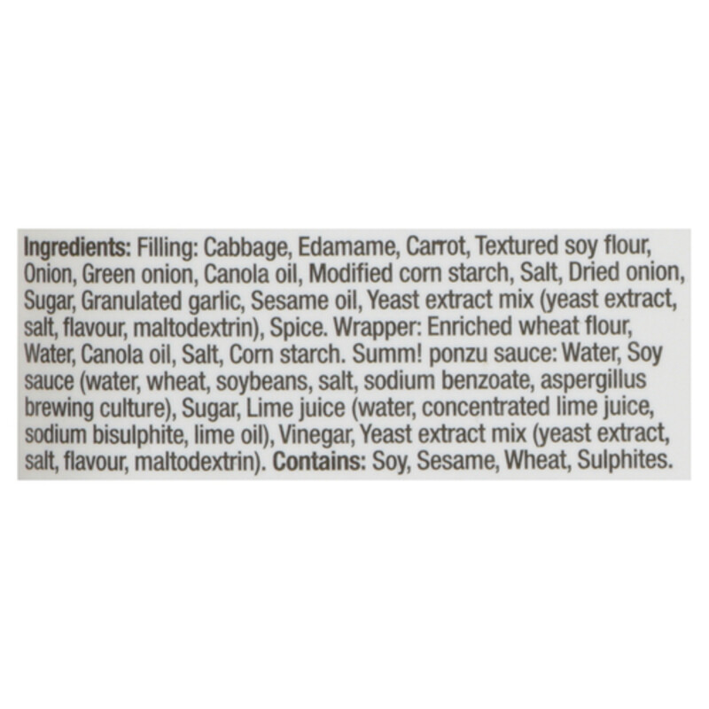 Summ! Gyoza Dumplings Edamame 250 g (frozen) - Voilà Online Groceries ...