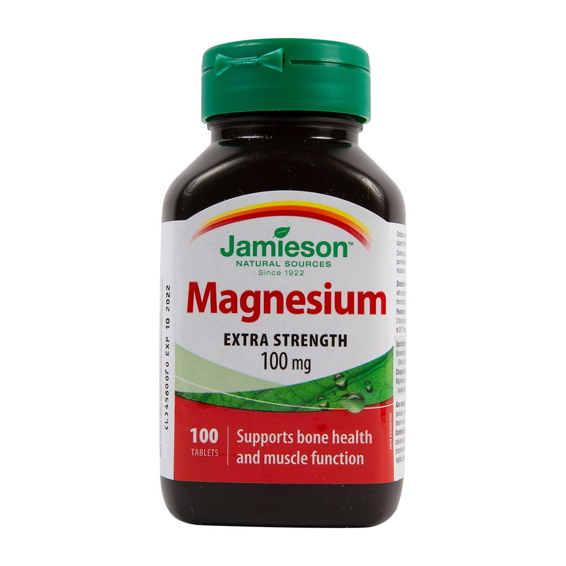 Jamieson Magnesium Supplement Tablets Extra Strength 100 Count - Voilà ...