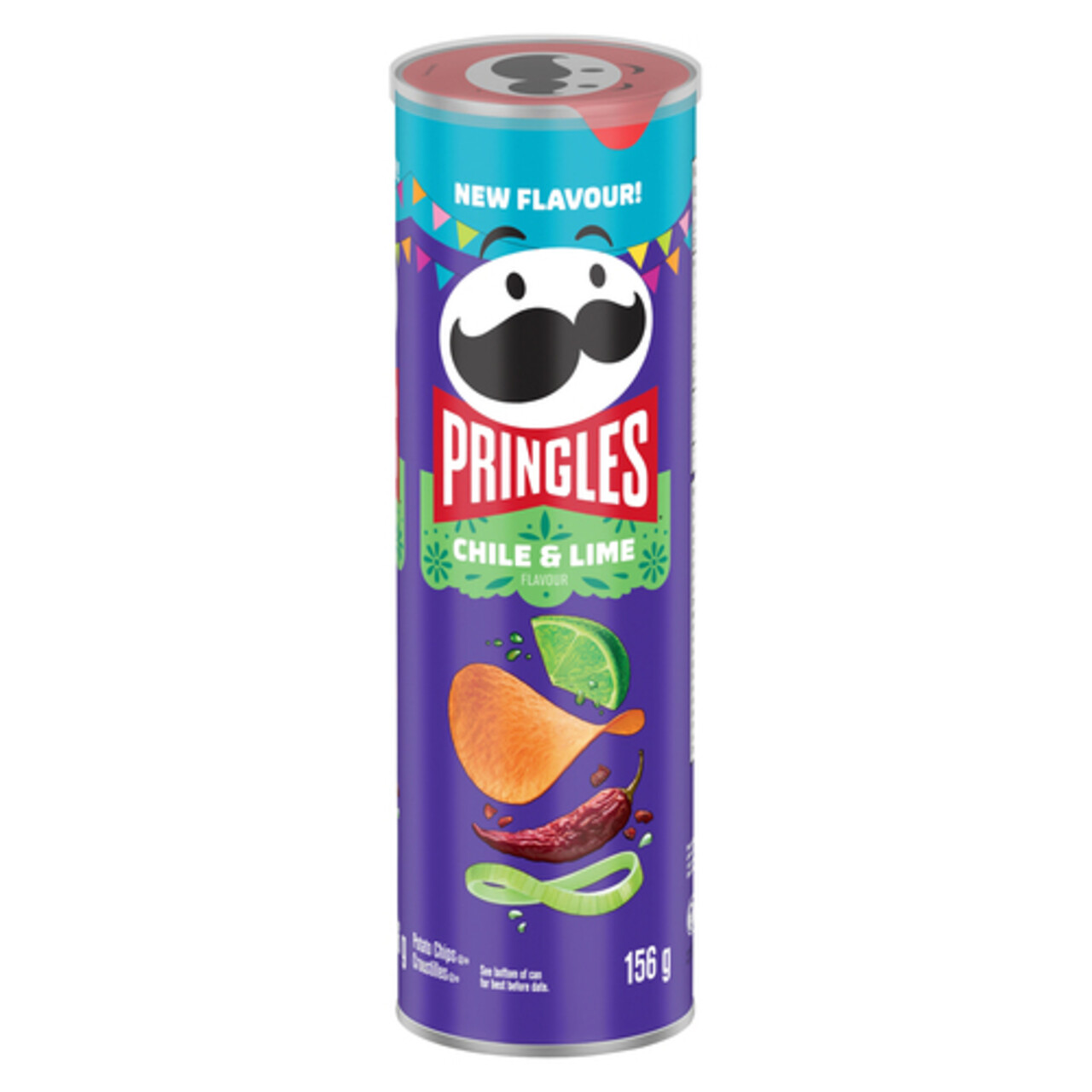Pringles Potato Chips Chili & Lime 156 g - Voilà Online Groceries & Offers