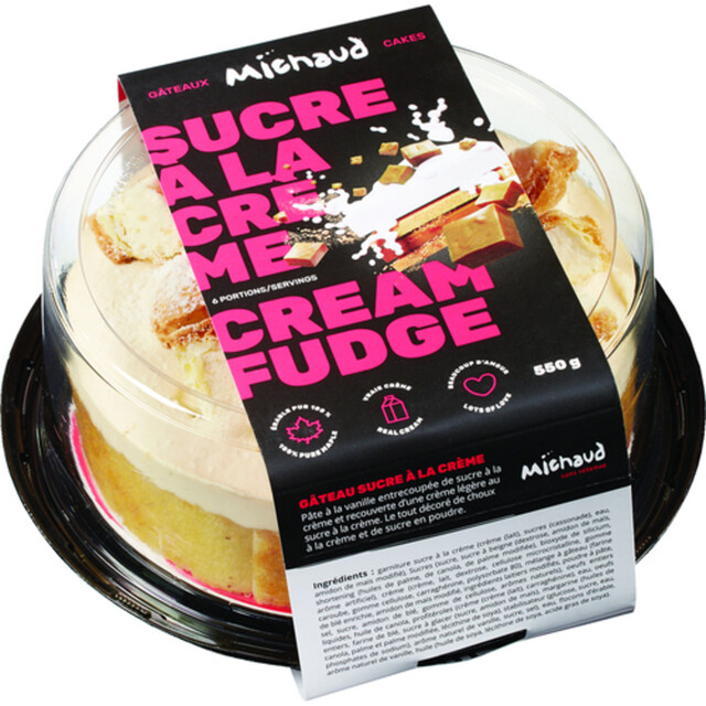 Michaud Sugar Cream 6 In Cake 550 g (frozen) - Voilà Online Groceries ...