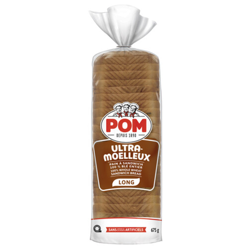 POM Ultra Moist Bread 100% Whole Wheat 675 g - Voilà Online Groceries ...