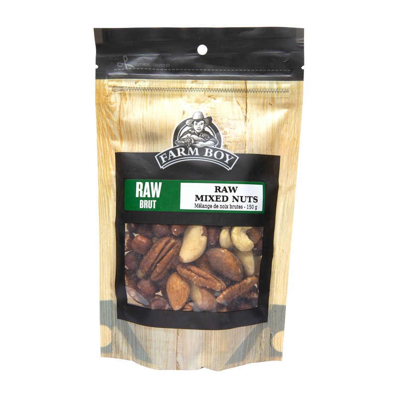 Farm Boy Raw Mixed Nuts 150 g - Voilà Online Groceries & Offers