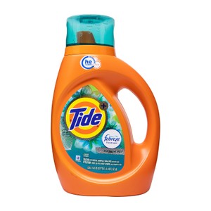 Tide Plus Febreze Liquid Laundry Detergent Botanical Rain 29 Loads 1.36 ...