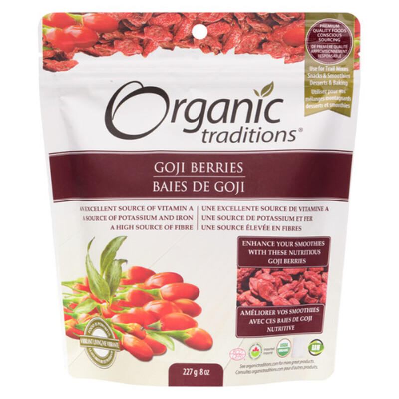 Organic Traditions Goji Berries 227 g - Voilà Online Groceries & Offers