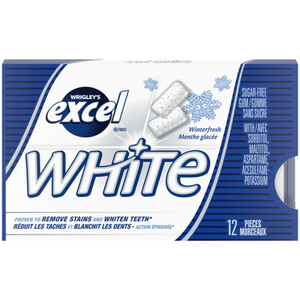 EXCEL Sugar Free Teeth Whitening Chewing Gum Fresh Mint Flavoured Pack ...