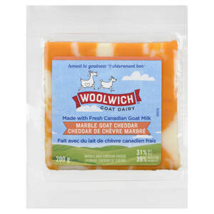 Woolwich Dairy Marble Goat Cheddar Cheese 200 g - Voilà Online ...