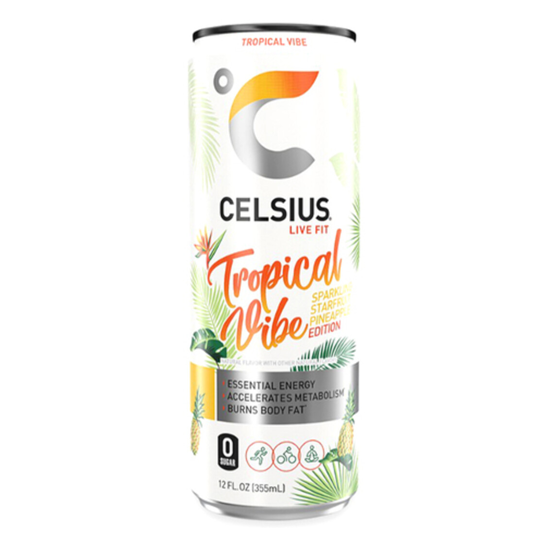 Celsius Energy Drink Tropical Vibe 355 ml (can) - Voilà Online ...