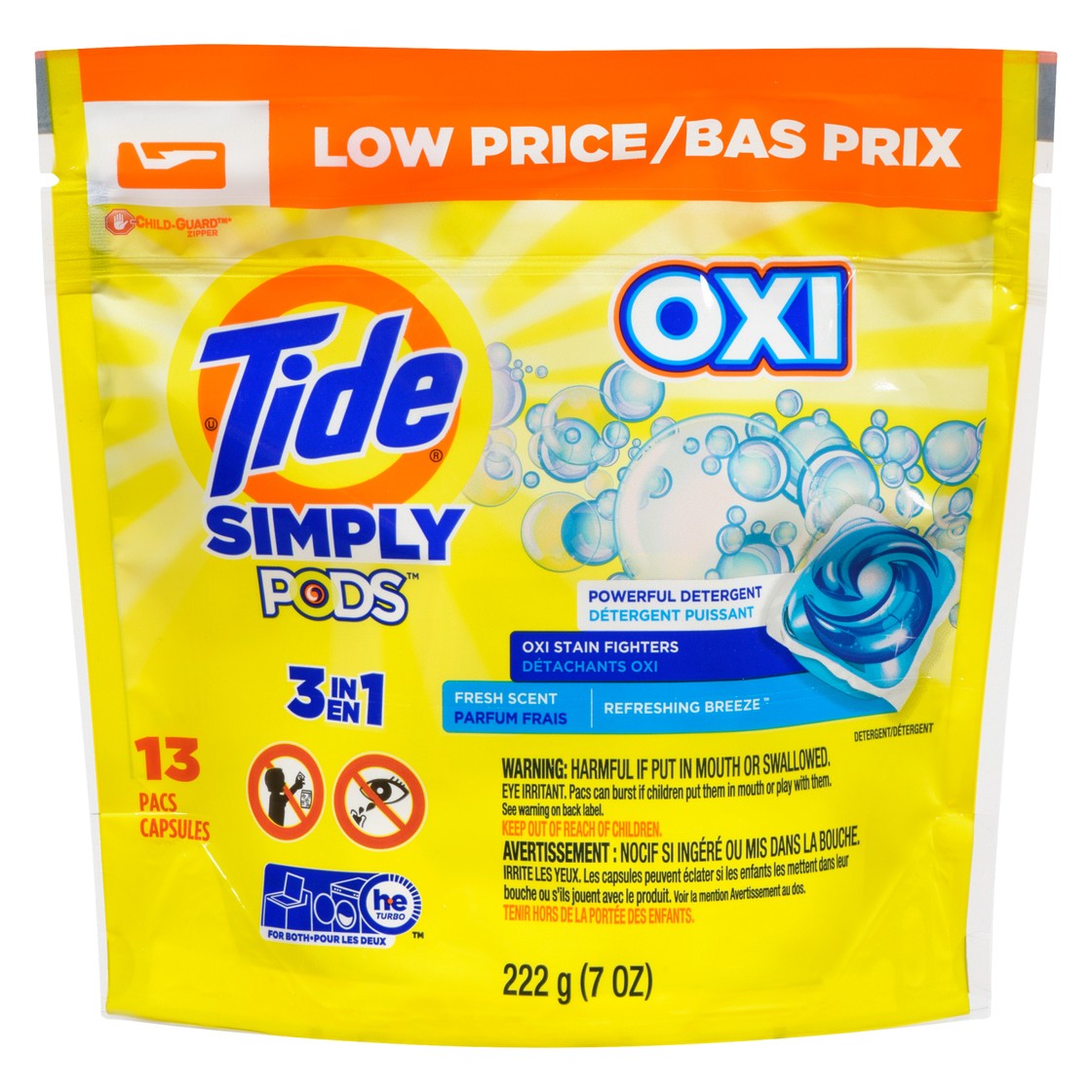 Tide Laundry Detergent Simply Pods 3 In 1 Refreshing Breeze 13 Capsules ...