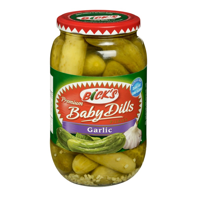Bick's Baby Dill Pickles Garlic 1 L - Voilà Online Groceries & Offers