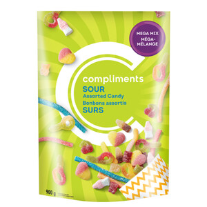 Compliments Assorted Candy Mega Mix Sour 900 g - Voilà Online Groceries ...