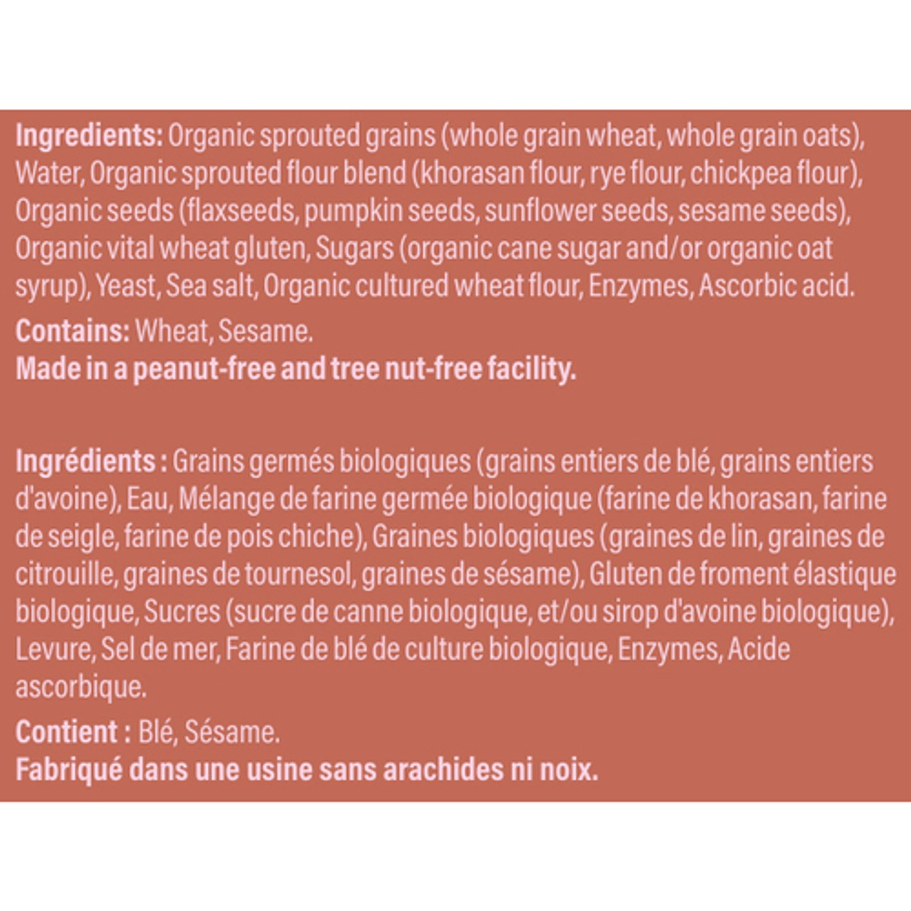 Silver Hills Organic Frozen Wheat Sprouted Bread Full Seed Ahead 680 g ...