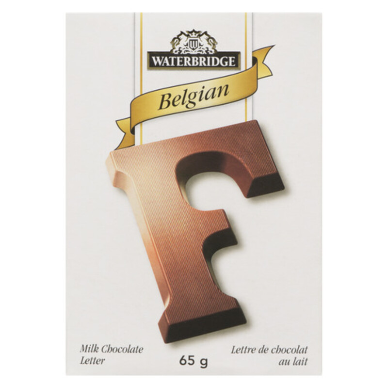 Waterbridge Milk Chocolate Letters Belgian 65 g - Voilà Online ...
