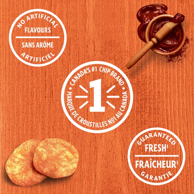 Lay's Potato Chips Old Fashioned Bar-B-Q Flavoured 220 g - Voilà Online ...