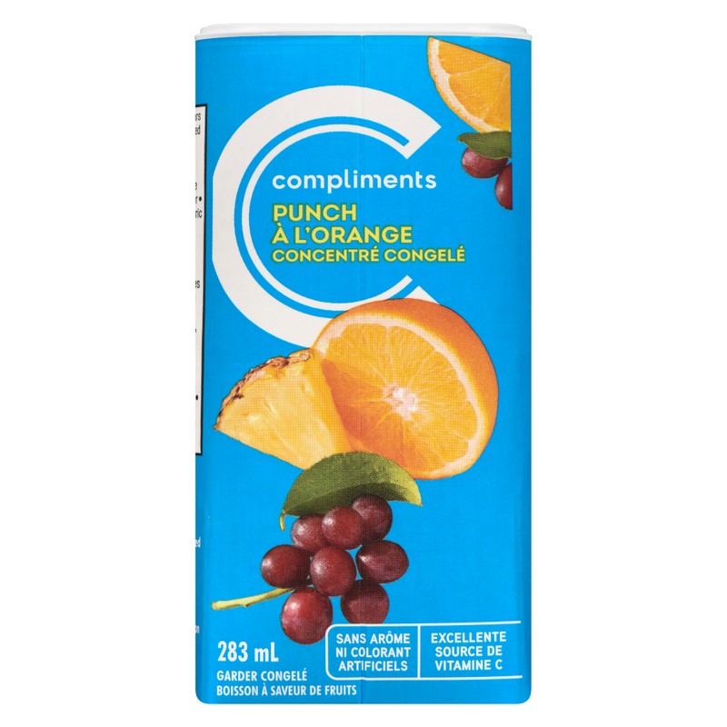 Compliments Frozen Juice Orange Punch 283 ml - Voilà Online Groceries ...